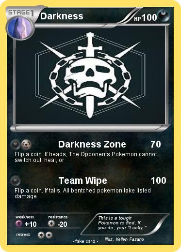Pokémon Darkness 1447 1447 - Darkness Zone - My Pokemon Card