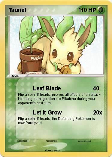 Pokémon Tauriel 1 1 - Leaf Blade - My Pokemon Card