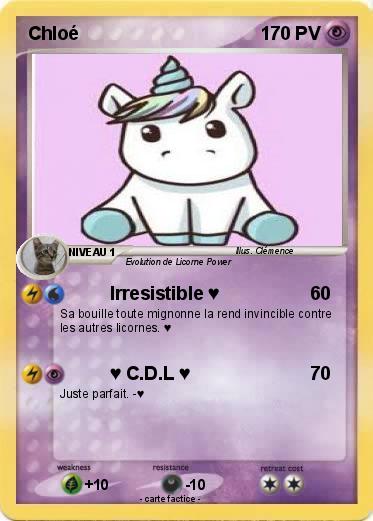 Pokémon Chloe 363 363 - Irresistible ♥ - Ma carte Pokémon