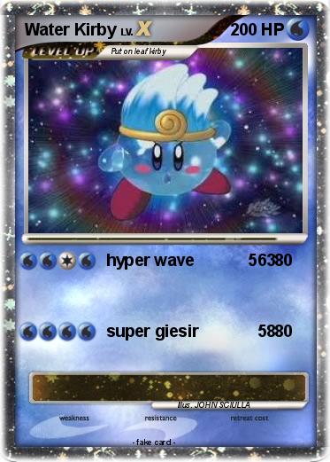 Pokémon Water Kirby 28 28 - hyper wave 563 - My Pokemon Card