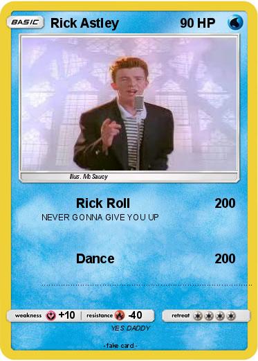 Pokémon Rick Astley 255 255 - Rick Roll - My Pokemon Card