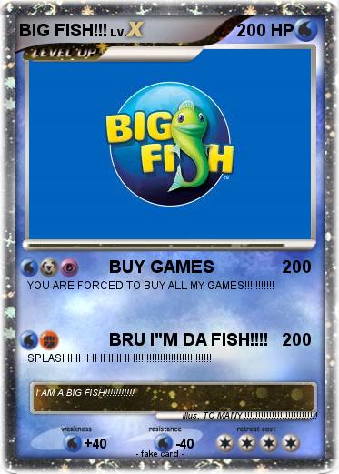 Pokémon BIG FISH 25 25 - BUY GAMES - My Pokemon Card