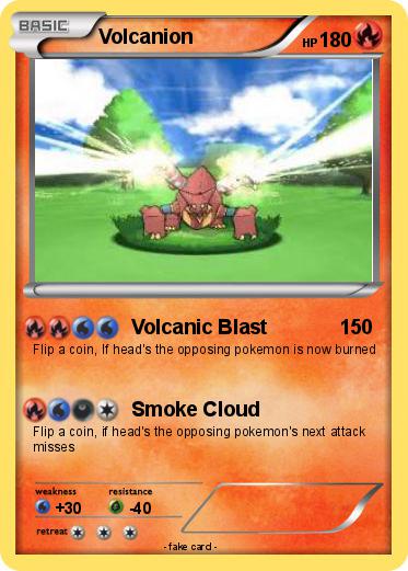 Pokémon Volcanion 28 28 - Volcanic Blast - My Pokemon Card