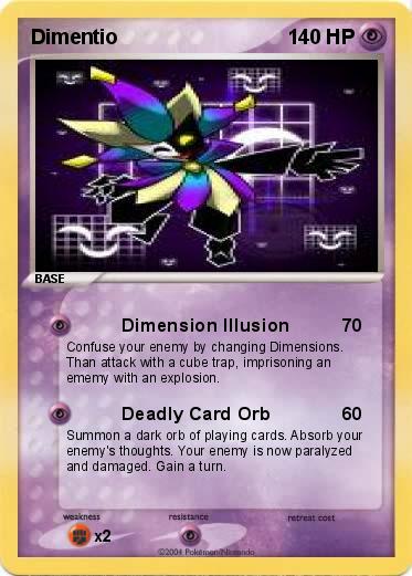 Pokémon Dimentio - Dimension Illusion - My Pokemon Card