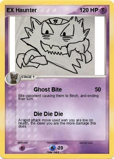 Pokémon EX Haunter - Ghost Bite - My Pokemon Card