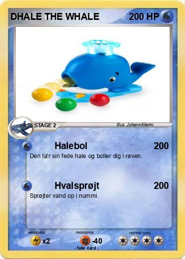 Pokémon DHALE THE WHALE - Halebol - My Pokemon Card