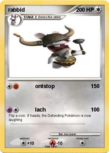 Pokémon rabbid 57 57 - ontstop - My Pokemon Card