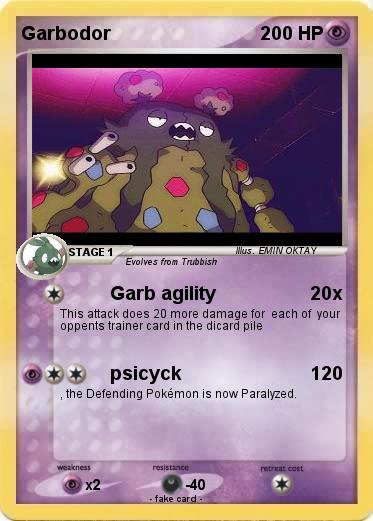 Pokémon Garbodor 38 38 - Garb agility - My Pokemon Card