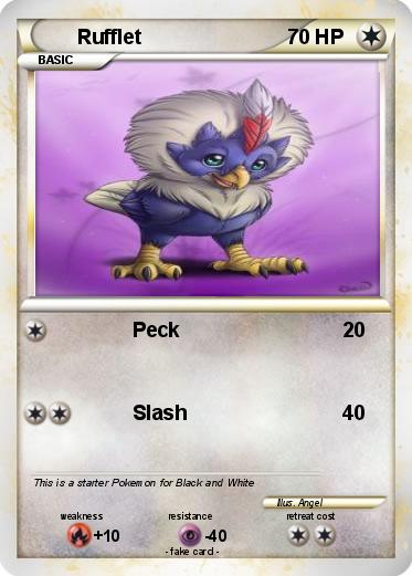 Pokémon Rufflet - Peck - My Pokemon Card