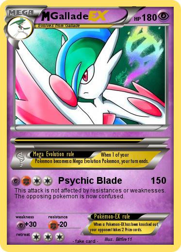 Pokémon Gallade 410 410 - Psychic Blade - My Pokemon Card