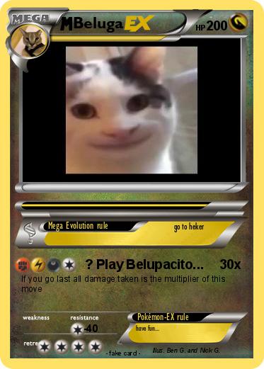 Pokémon Beluga 118 118 - ? Play Belupacito... - My Pokemon Card
