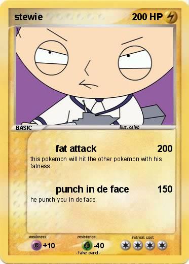 Pokémon stewie 552 552 - fat attack - My Pokemon Card