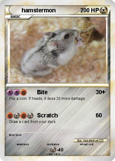 Pokémon hamstermon - Bite - My Pokemon Card