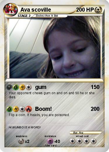 Pokémon Ava scoville - gum - My Pokemon Card