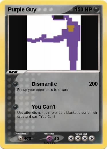 Pokémon Purple Guy 55 55 - Dismantle - My Pokemon Card