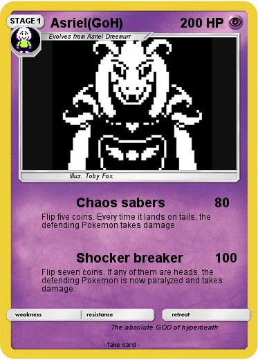Pokémon Asriel GoH - Chaos sabers - My Pokemon Card