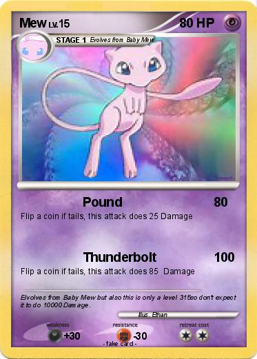 Pokémon Mew 7716 7716 - Pound - My Pokemon Card