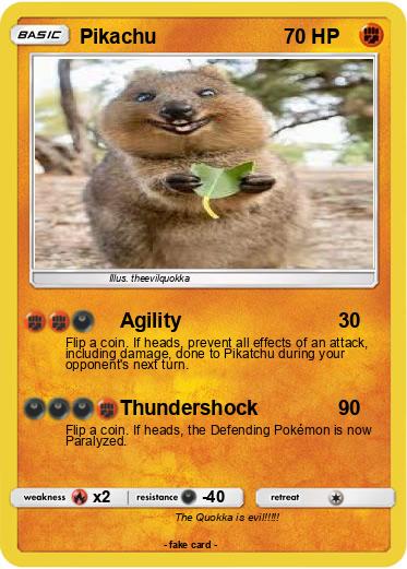 Pokémon EVIL QUOKKA - evil quokka - My Pokemon Card