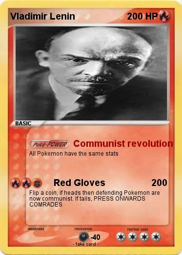 Pokémon Vladimir Lenin 21 21 - Communist revolution - My Pokemon Card
