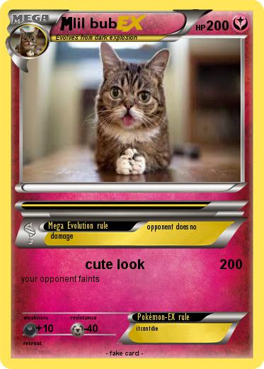 Pokémon lil bub 54 54 - cute look - My Pokemon Card