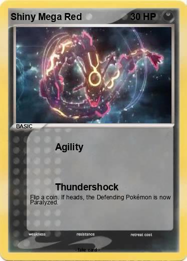 Pokémon Shiny Mega Red - Agility - My Pokemon Card