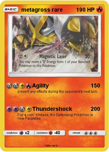 Pokémon metagross EX 45 45 - Agility - My Pokemon Card