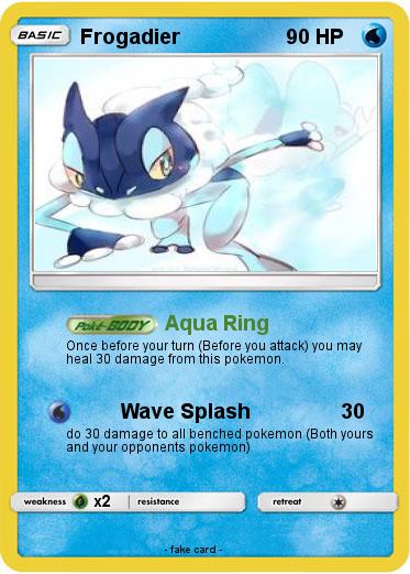 Pokémon Frogadier 118 118 - Aqua Ring - My Pokemon Card