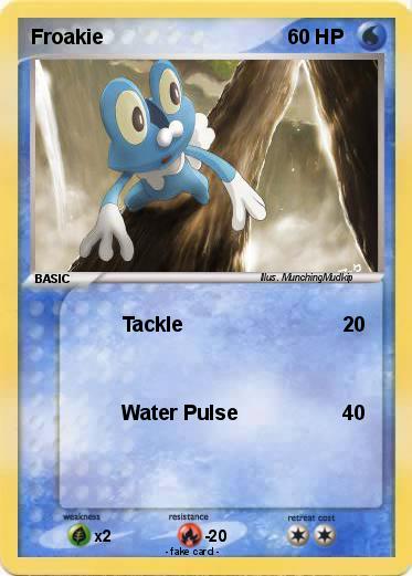 Pokémon Froakie 308 308 - Tackle - My Pokemon Card