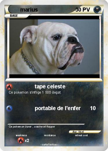 Pokémon marius 87 87 - tape celeste - Ma carte Pokémon