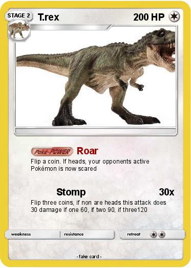 Pokémon T rex 1168 1168 - Roar - My Pokemon Card