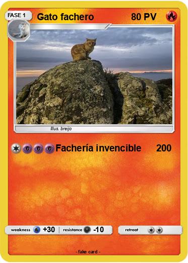 Pokémon Gato fachero 3 3 - Fachería invencible - Mi carta pokémon
