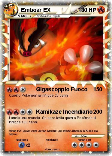 Pokémon Emboar EX 78 78 - Gigascoppio Fuoco - My Pokemon Card