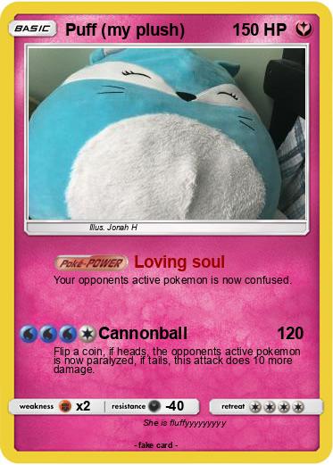 Pokémon Puff my plush - Loving soul - My Pokemon Card