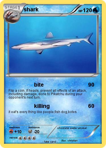 Pokémon shark 658 658 - bite - My Pokemon Card