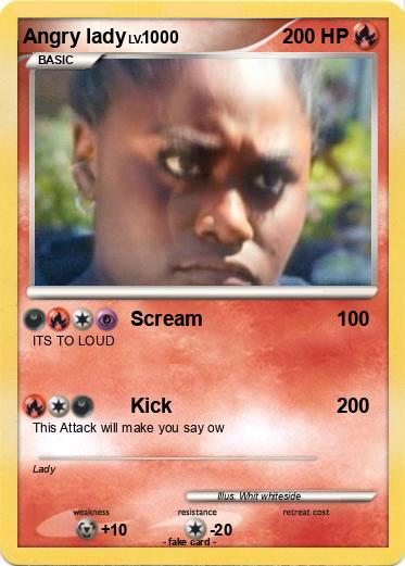 Pokémon Angry lady 3 3 - Scream - My Pokemon Card
