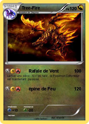 Pokémon Tree Fire - Rafale de Vent - Ma carte Pokémon