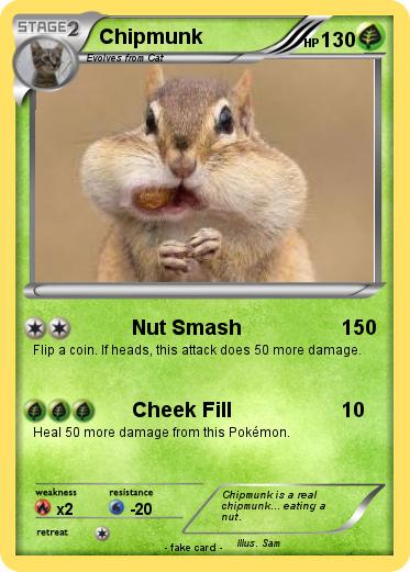 Pokémon Chipmunk 61 61 - Nut Smash - My Pokemon Card