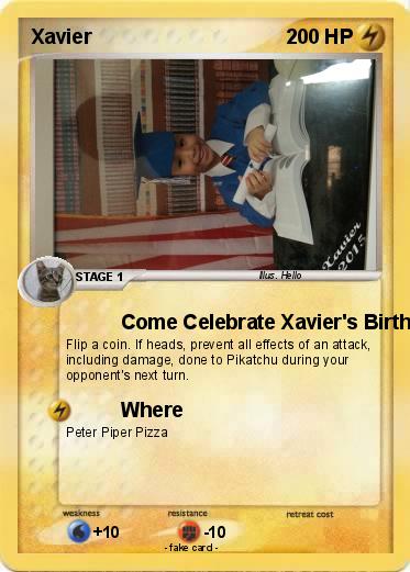 Pokémon Xavier 439 439 - Come Celebrate Xavier's Birthday - My Pokemon Card
