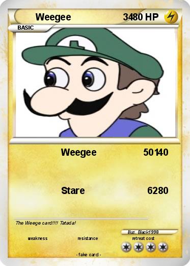Pokémon Weegee 34 34 - Weegee 501 - My Pokemon Card