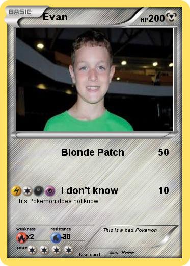 Pokémon Evan 691 691 - Blonde Patch - My Pokemon Card