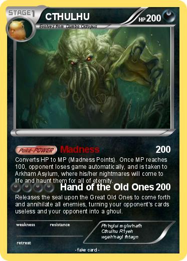 Pokémon CTHULHU 120 120 - Madness - My Pokemon Card