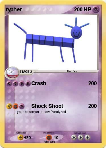 Pokémon typher - Crash - My Pokemon Card