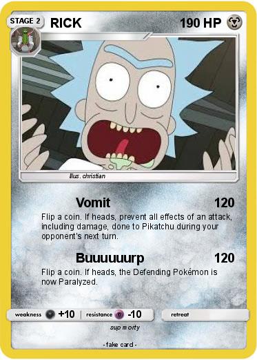 Pokémon RICK 779 779 - Vomit - My Pokemon Card