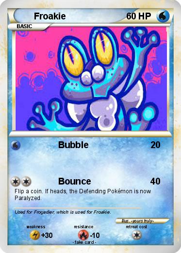 Pokémon Froakie 325 325 - Bubble - My Pokemon Card