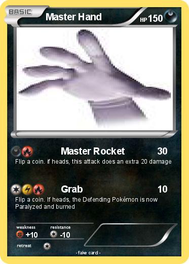 Pokémon Master Hand 204 204 - Master Rocket - My Pokemon Card