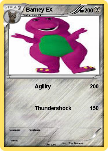 Pokémon Barney EX 3 3 - Agility - My Pokemon Card