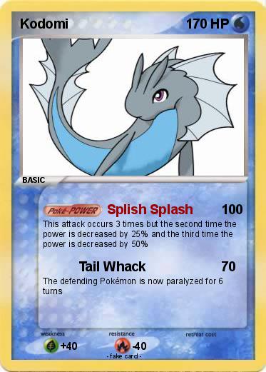 Pokémon Kodomi 3 3 - Splish Splash - My Pokemon Card