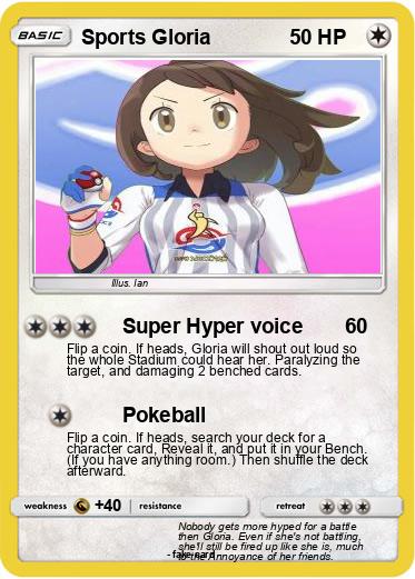 Pokémon Sports Gloria - Super Hyper voice - My Pokemon Card