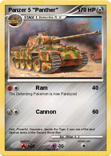 Pokémon Panzer 5 Panther - Ram - My Pokemon Card