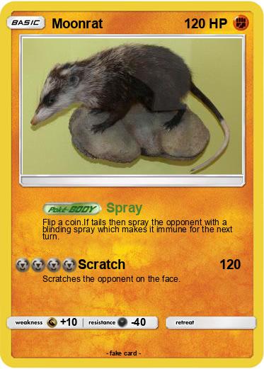 Pokémon Moonrat - Spray - My Pokemon Card